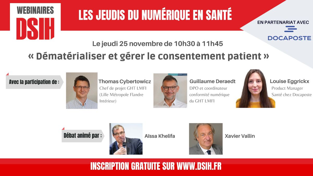 #Webinaire DSIH « Dématérialiser et gérer le consentement