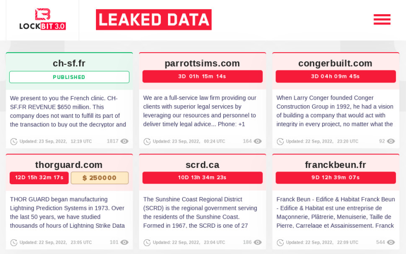 Le groupe LockBit publie une partie des données dérobées au